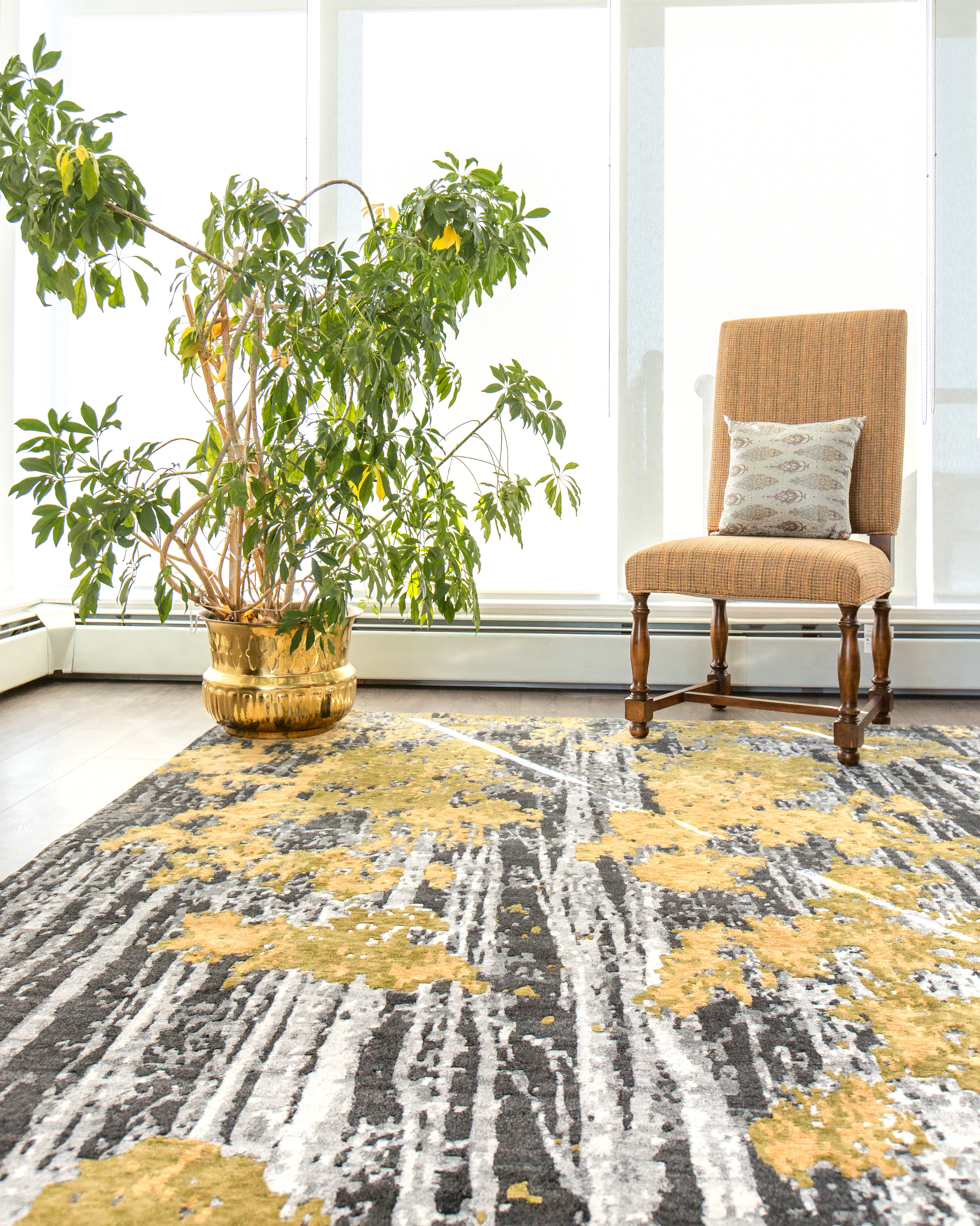 Room Shot: Woods in Bamboo and Wool — Indo Designer Rugs