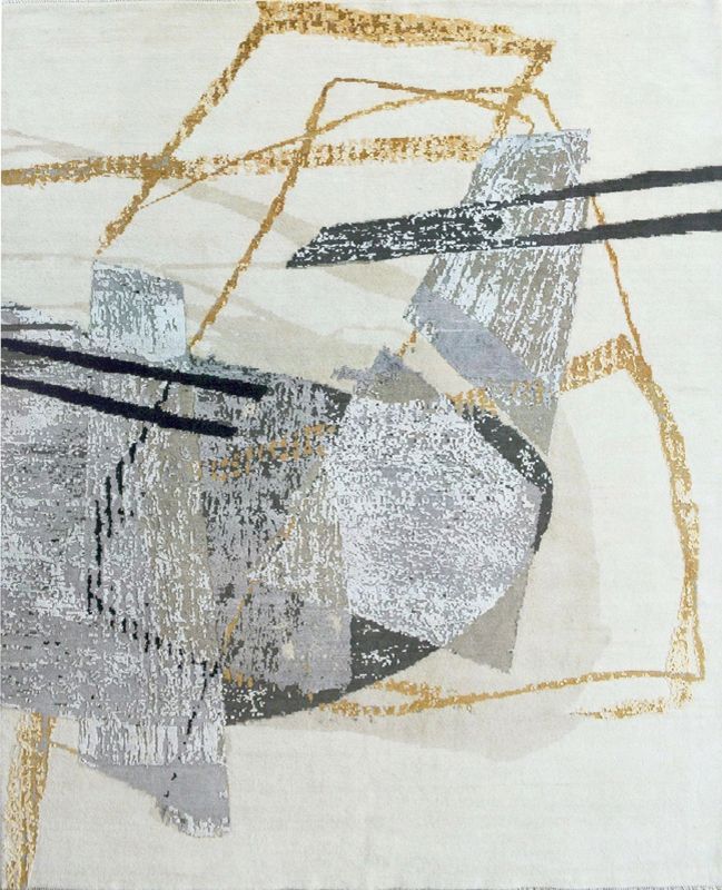 Redemption Grey/Gold — Indo Designer Rugs