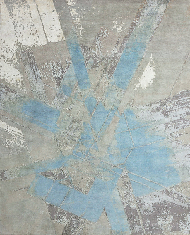 Starbird Blue/Grey — Indo Designer Rugs